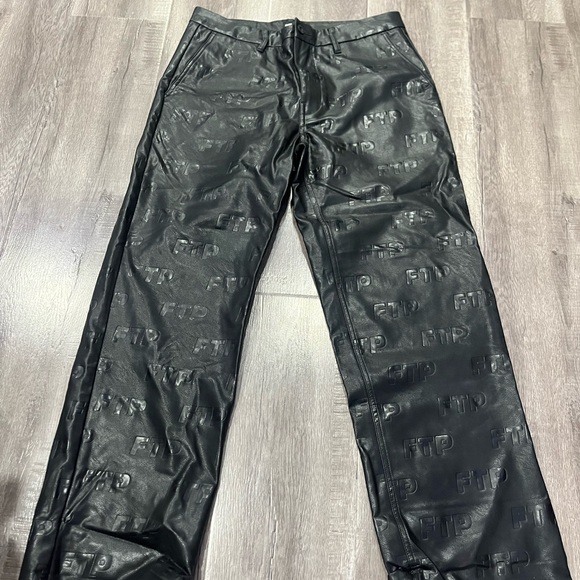 FTP | Pants | Ftp Faux Leather Pants | Poshmark